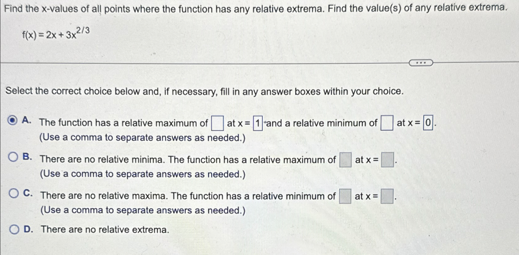 Solved Find the x-values of all points where the function | Chegg.com