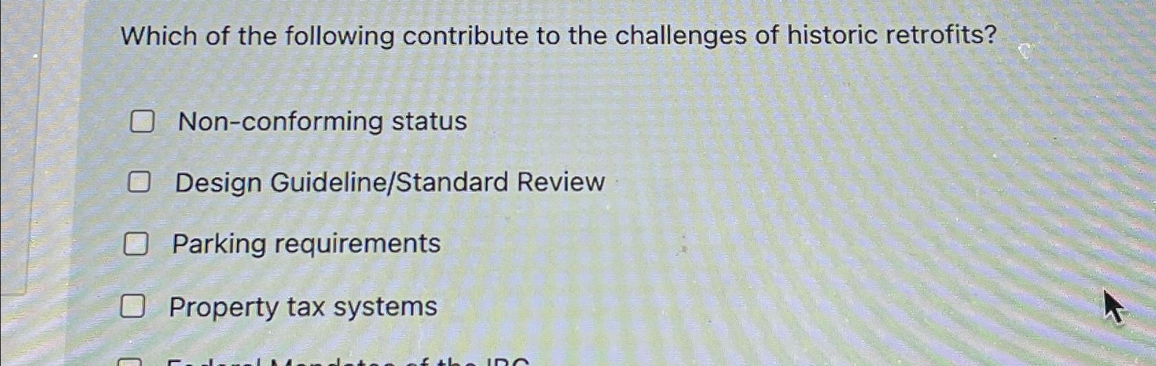 Solved Which of the following contribute to the challenges | Chegg.com