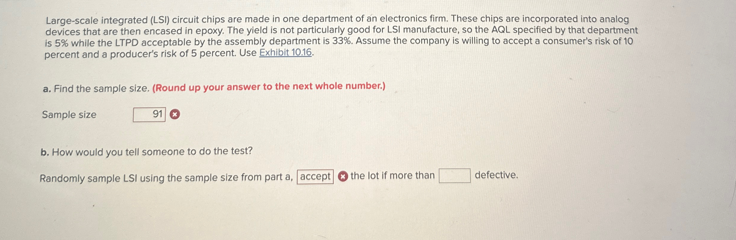 Solved Large-scale integrated (LSI) ﻿circuit chips are made | Chegg.com