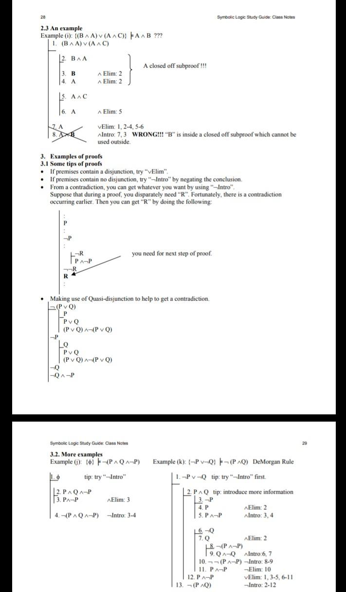 Solved 1 Give Formal Proofs Of The Following I
