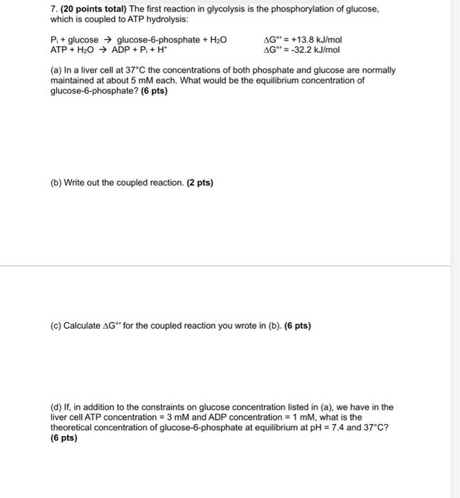 Solved 7. ( 20 points total) The first reaction in | Chegg.com