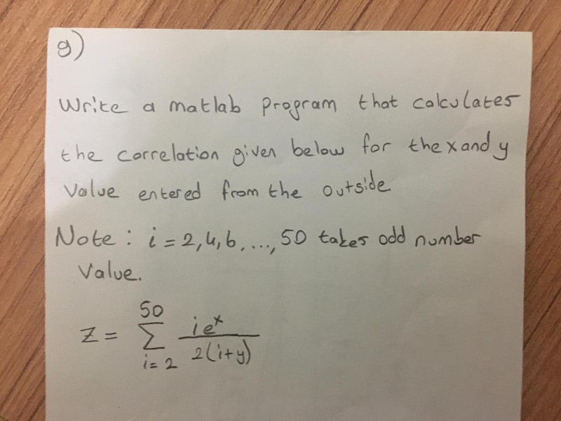 Solved Write a matlab program that calculates the | Chegg.com