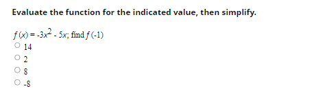 Solved Evaluate the function for the indicated value, then | Chegg.com
