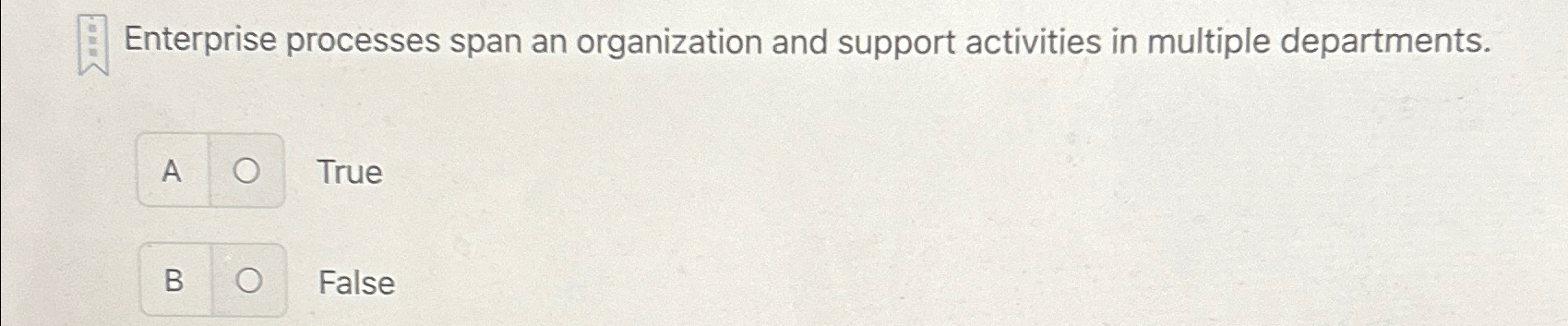 Solved Enterprise processes span an organization and support | Chegg.com