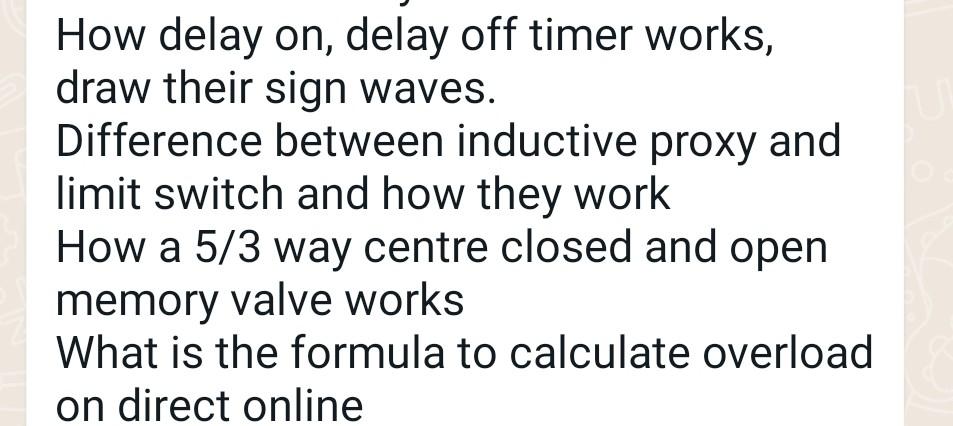 Solved How delay on, delay off timer works, draw their sign | Chegg.com