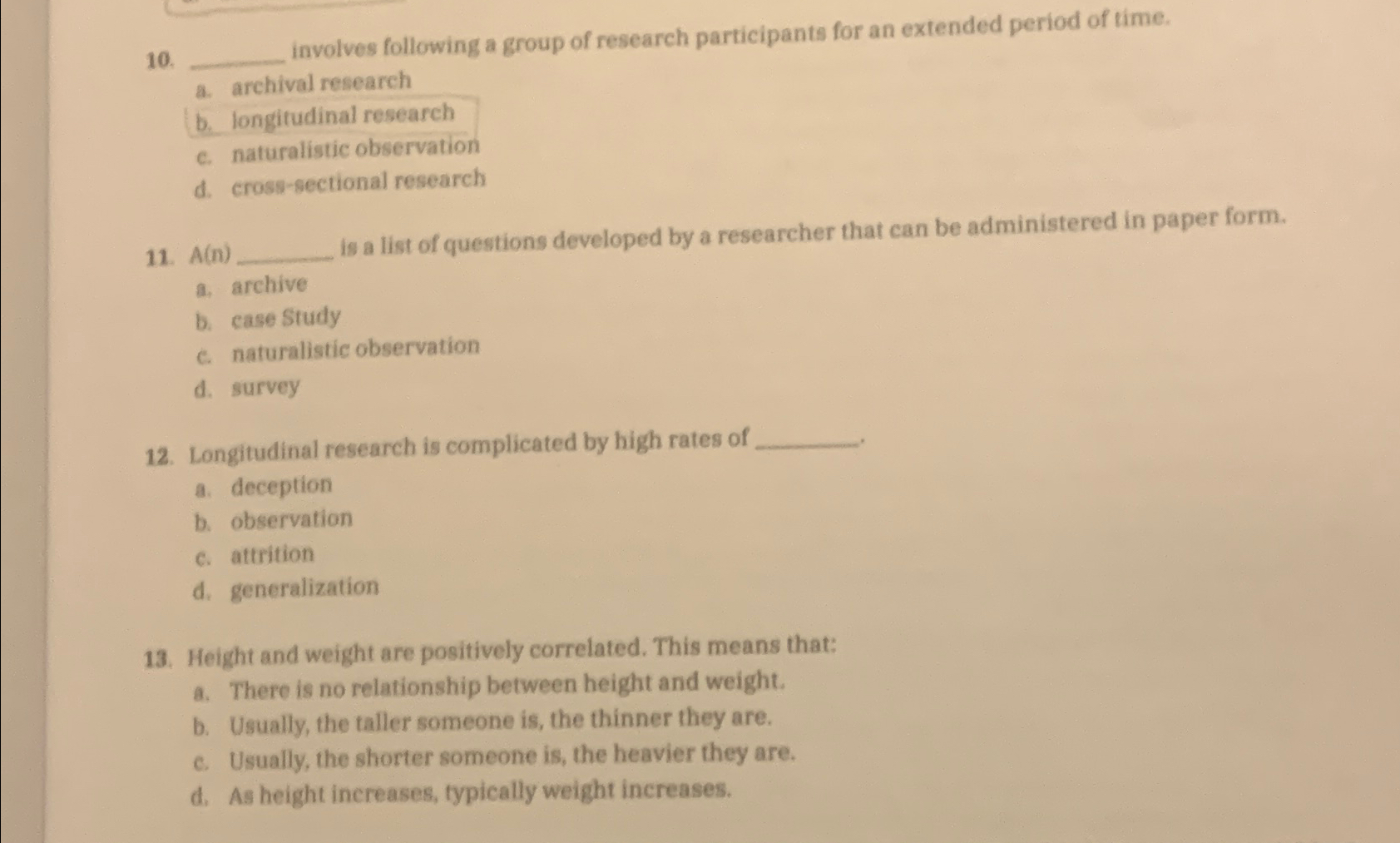 Solved involves following a group of research participants | Chegg.com
