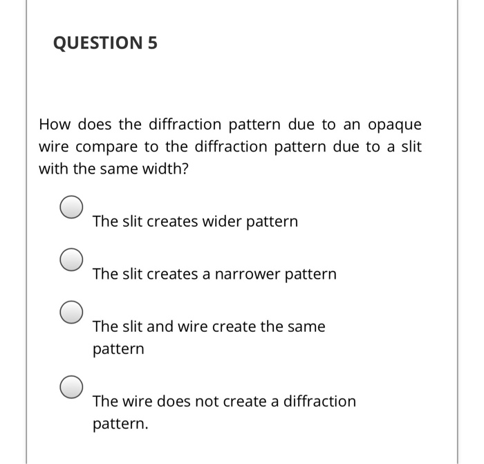 Solved QUESTION 4 In circular aperture diffraction, how does | Chegg.com