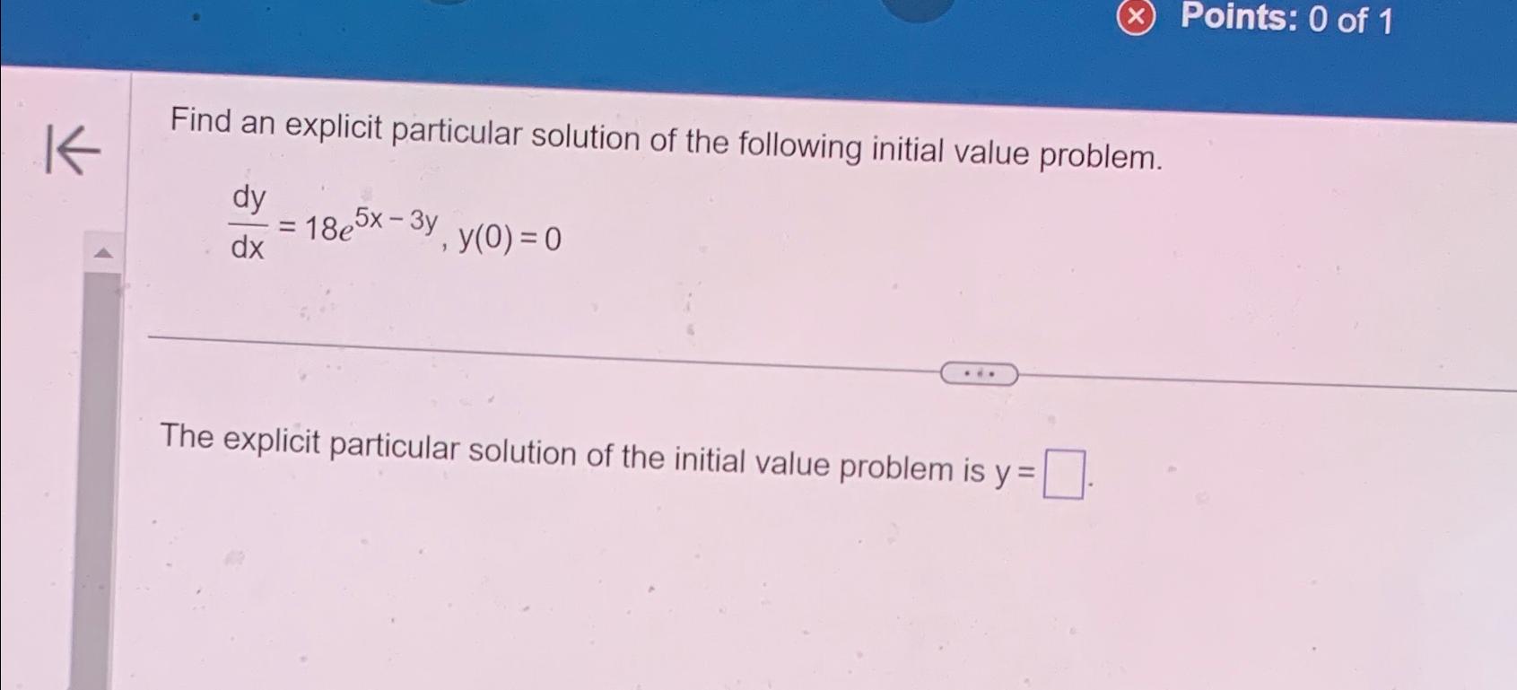 Solved Find an explicit particular solution of the following | Chegg.com
