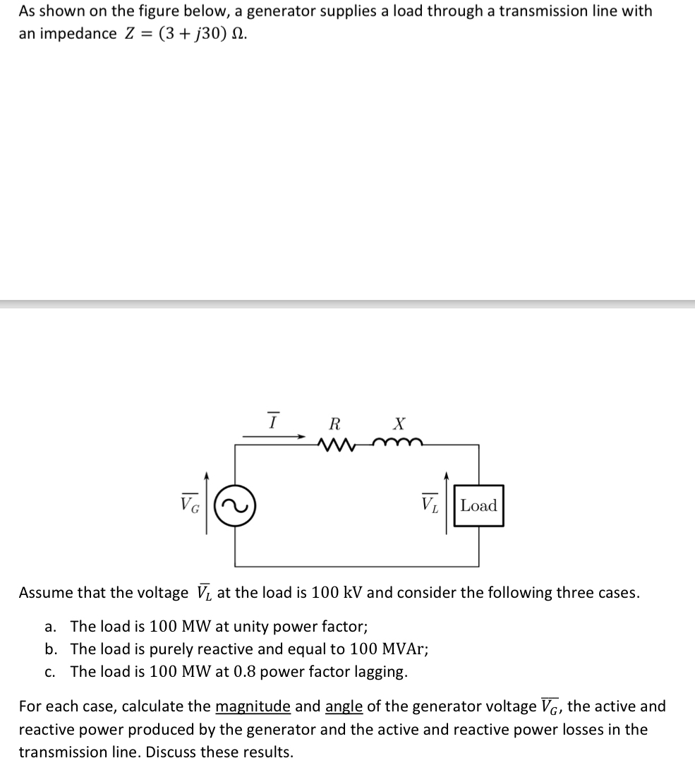 As shown on the figure below, a generator supplies a | Chegg.com