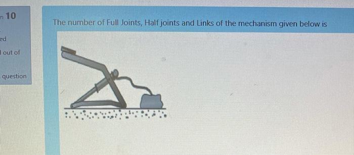 Solved n 10 The number of Full Joints, Half joints and links | Chegg.com