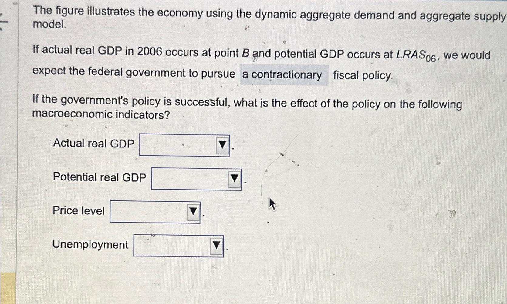 Solved The figure illustrates the economy using the dynamic | Chegg.com