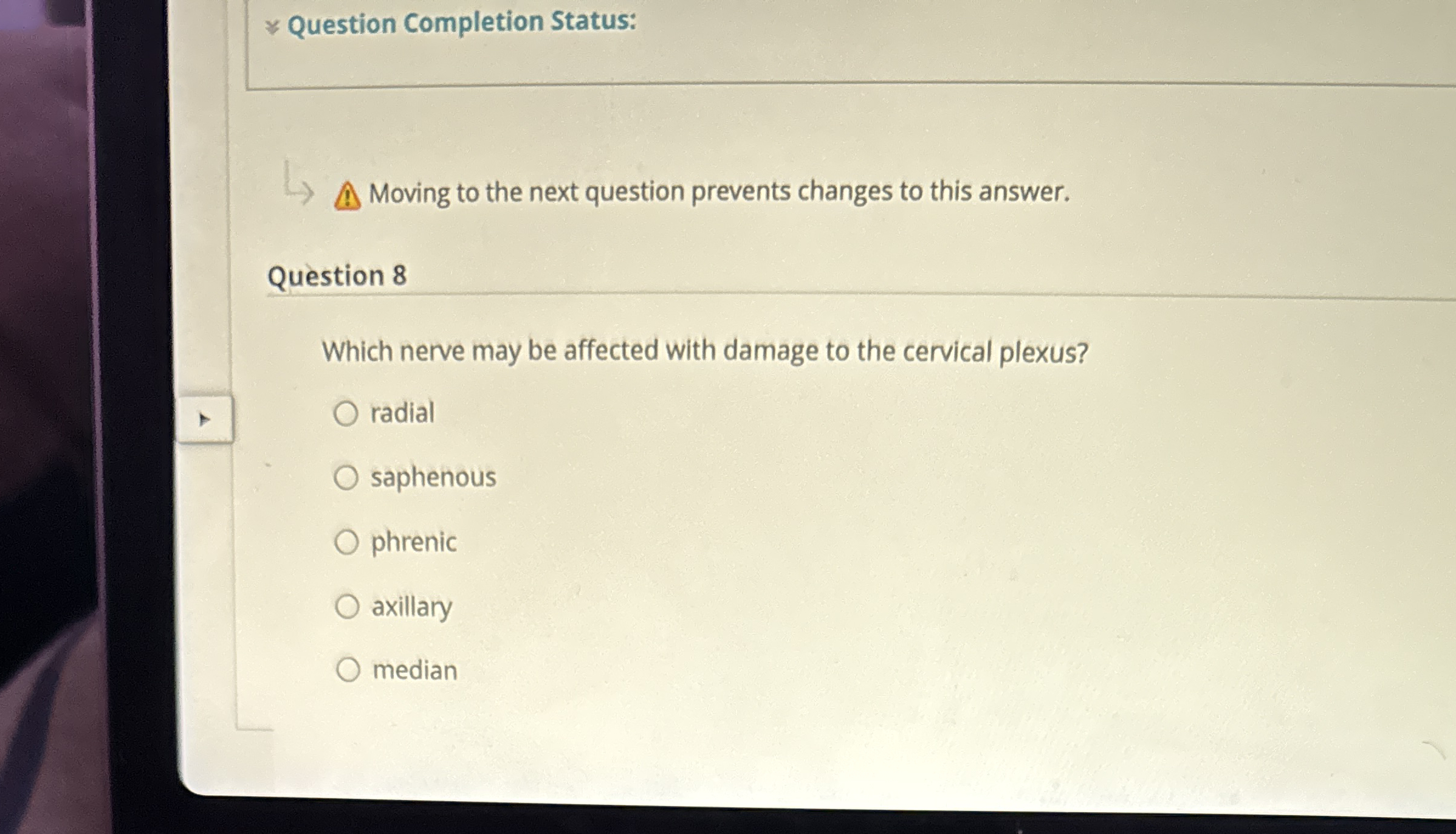 Solved Question Completion Status:Moving to the next | Chegg.com