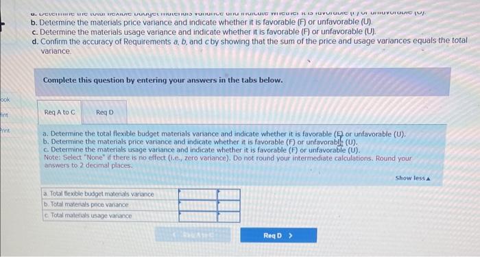 Solved Exercise 8-11A (Algo) Determining materials price and | Chegg.com