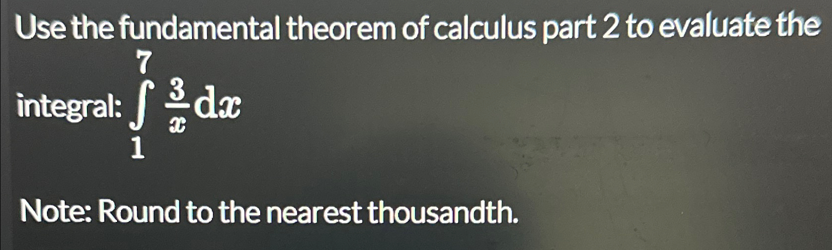 Solved Use the fundamental theorem of calculus part 2 ﻿to | Chegg.com