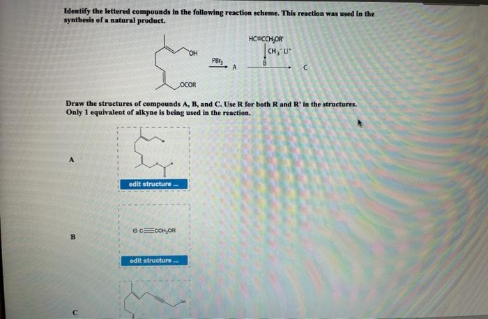 Solved Identify the lettered compounds in the following | Chegg.com