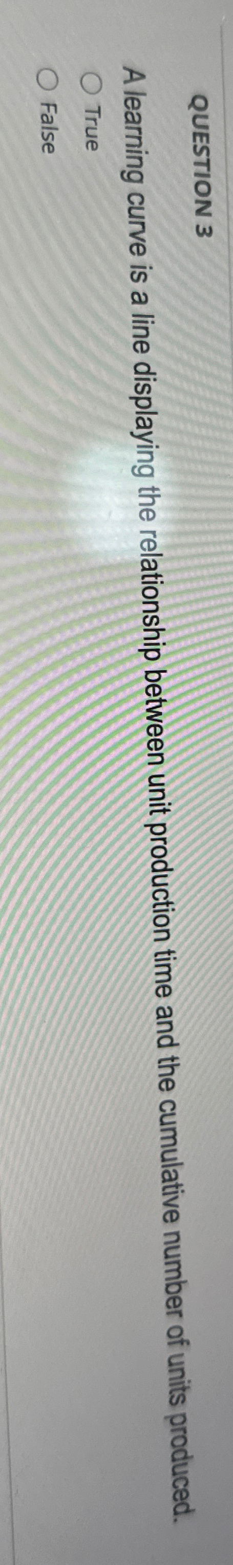 Solved QUESTION 3A learning curve is a line displaying the | Chegg.com