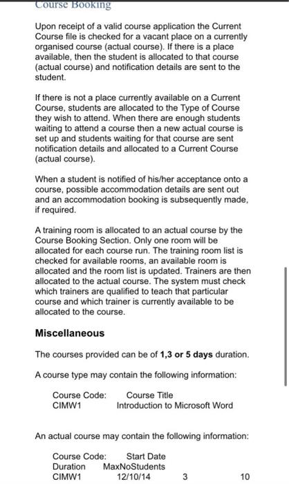 Assessment Task: Using the scenario given in Appendix | Chegg.com