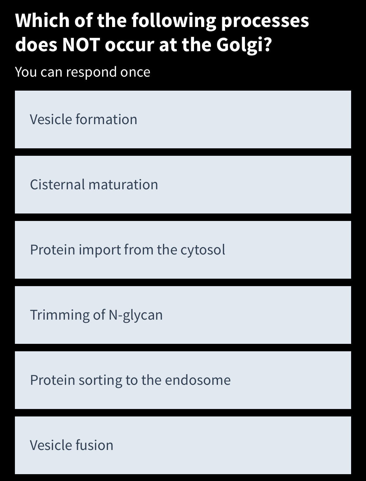 Solved Which of the following processes does NOT occur at | Chegg.com