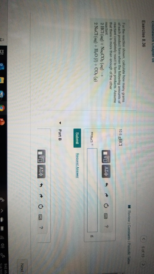 Solved Homework Chapter 08 Exercise 8.36 5 of 13 > * Review | Chegg.com