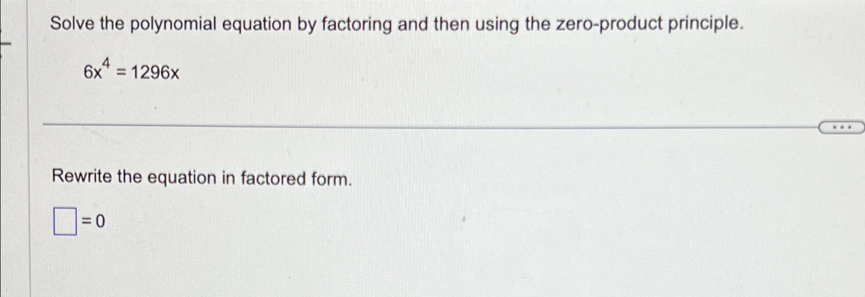 Solved Solve the polynomial equation by factoring and then | Chegg.com