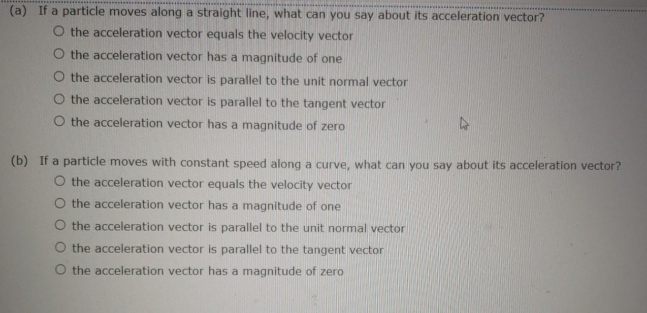 Solved (a) If a particle moves along a straight line, what | Chegg.com