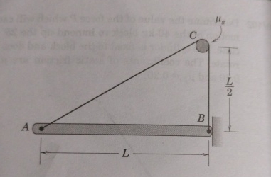 Solved Determine the minimum coefficient of static friction | Chegg.com