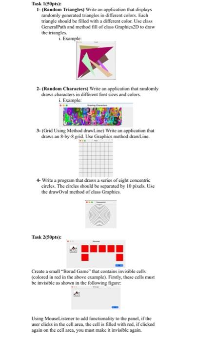 Solved Task 1(50pts): 1- (Random Triangles) Write an | Chegg.com
