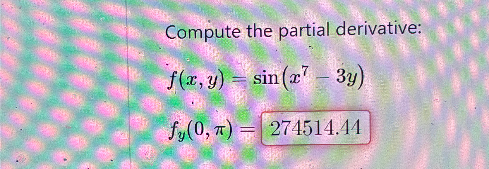 Solved Compute the partial | Chegg.com Solved Compute the partial | Chegg.com