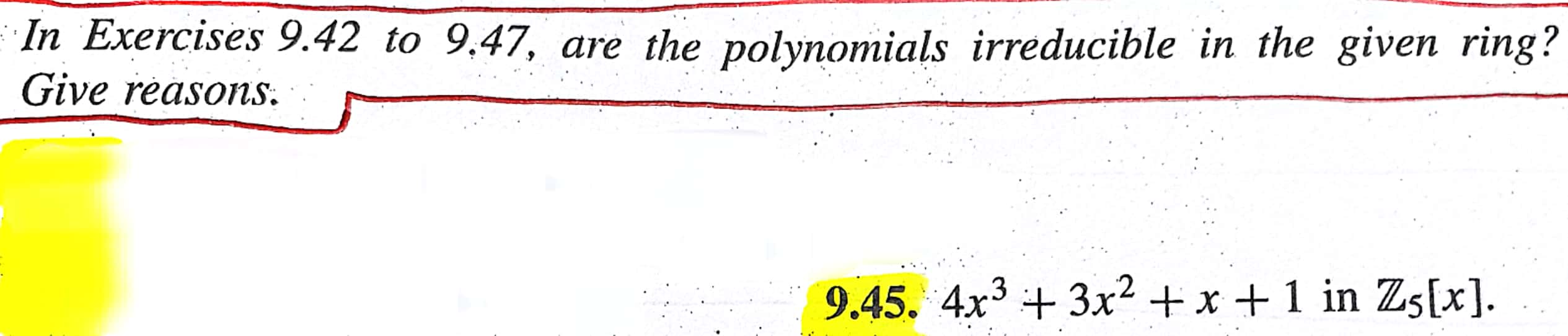Solved In Exercises 9.42 ﻿to 9.47 , ﻿are the polynomials | Chegg.com