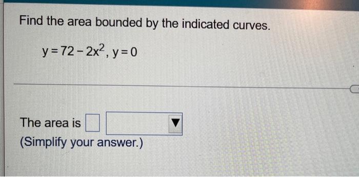 Solved Find the area under the graph of the function over | Chegg.com