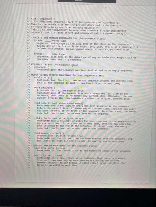 Solved Programming Project 4 (Chapter 5 ) - Revised sequence | Chegg.com Solved Programming Project 4 (Chapter 5 ) - Revised sequence | Chegg.com