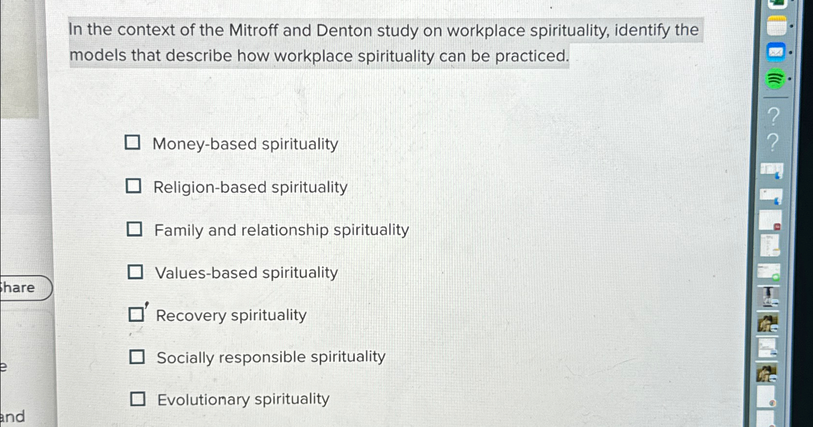 Solved In the context of the Mitroff and Denton study on | Chegg.com