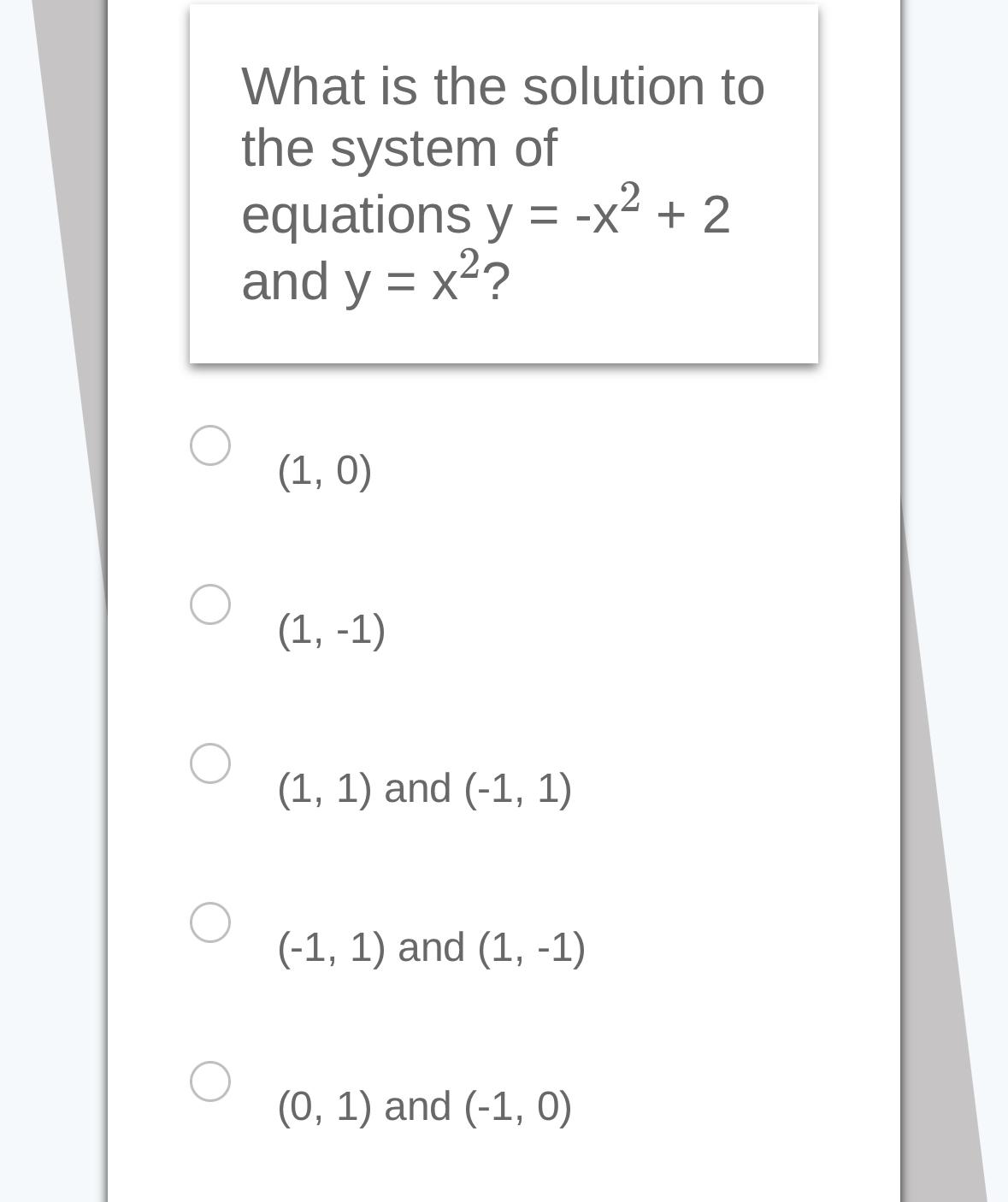 Solved What Is The Solution To The System Of Equations