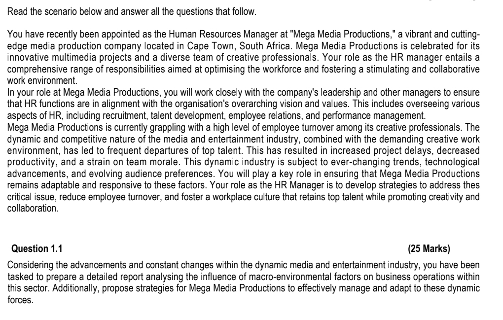 Solved Read the scenario below and answer all the questions | Chegg.com