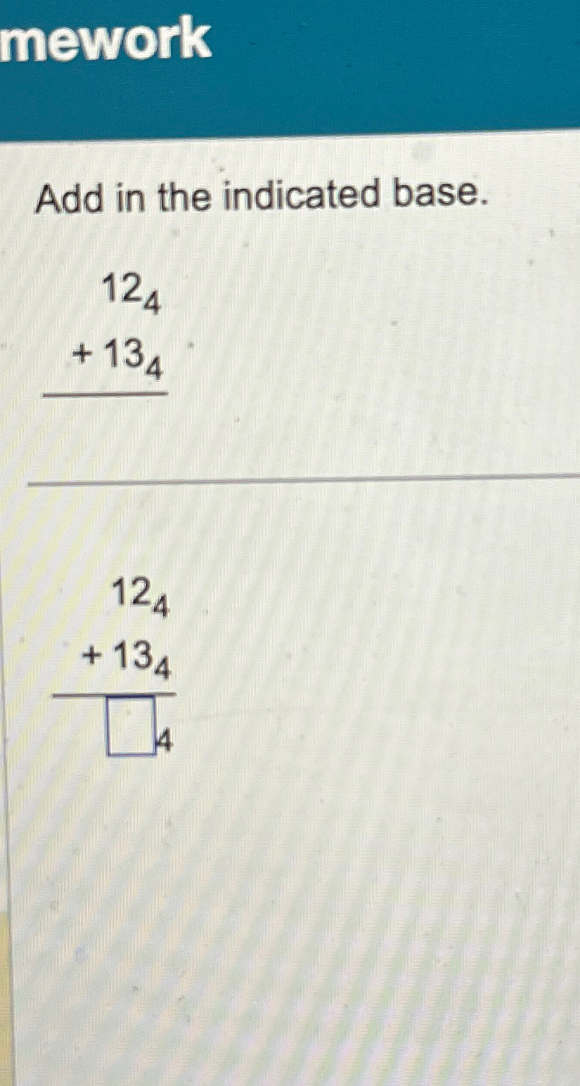 Solved • ﻿• ﻿meworkAdd in the indicated | Chegg.com