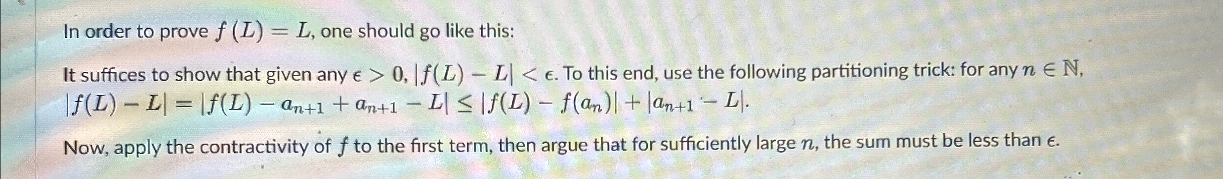 Solved Let f:Rm→Rm ﻿be contractive, which means that there | Chegg.com