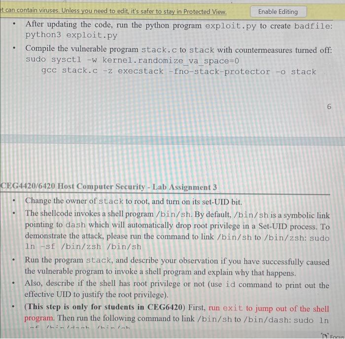 this task, we study the shell function and Shellshock | Chegg.com