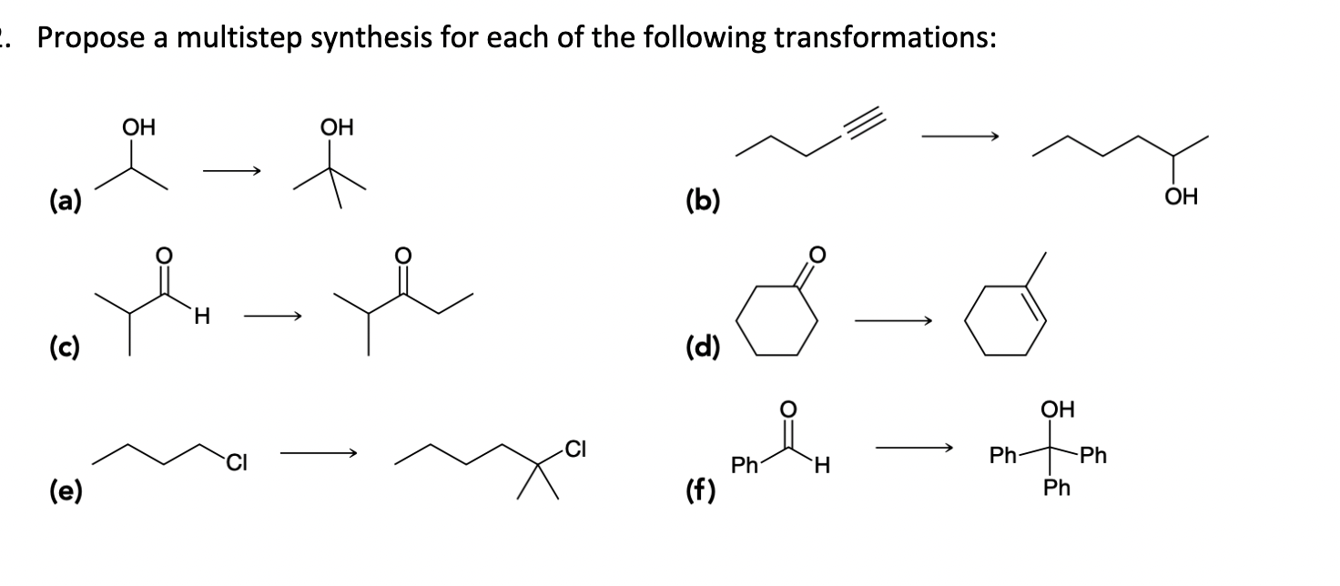 Solved Propose a multistep synthesis for each of the | Chegg.com