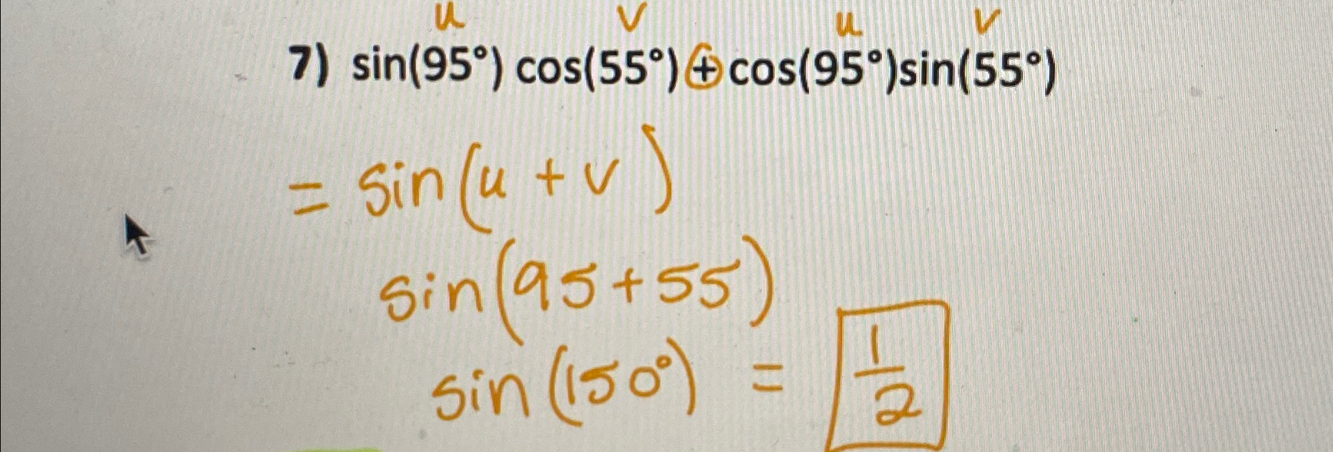 Solved Why do you add these? And why is it sine and not | Chegg.com