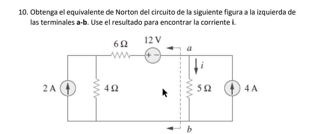 Solved Obtenga el equivalente de Norton del circuito de la | Chegg.com