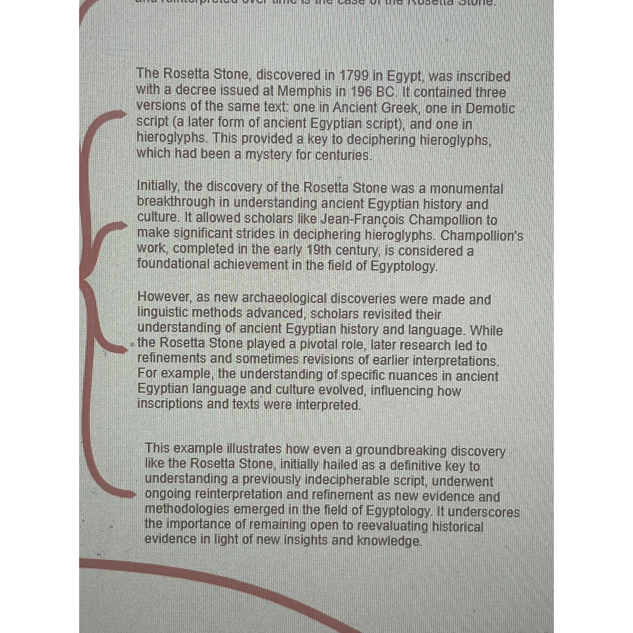 how does this show that historians did not make a | Chegg.com