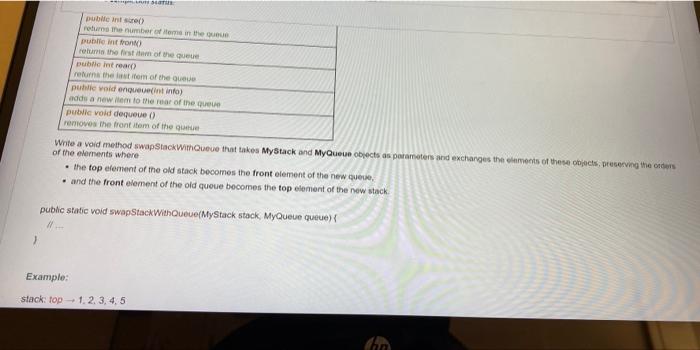 Solved MyStack class public boolean isEmpty() determines | Chegg.com