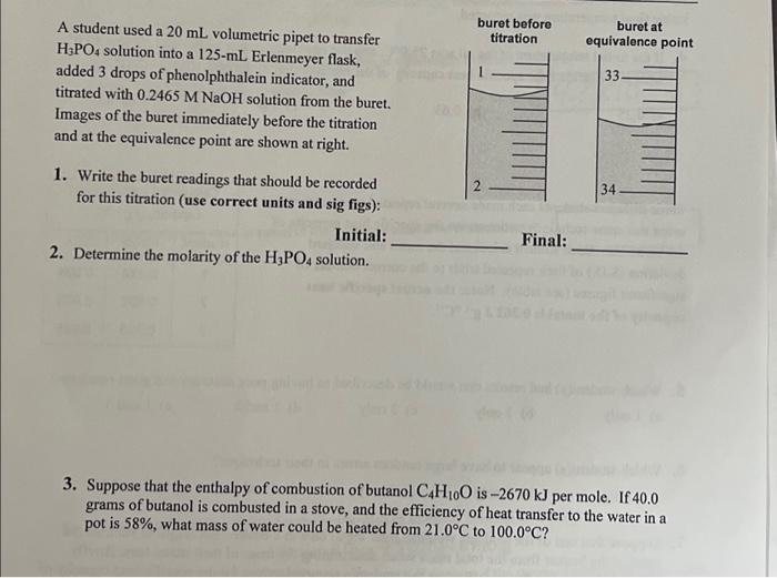 Solved A student used a 20 mL volumetric pipet to transfer | Chegg.com