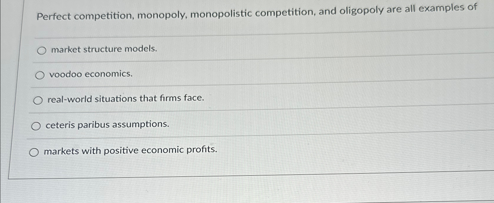 Solved Perfect competition, monopoly, monopolistic | Chegg.com