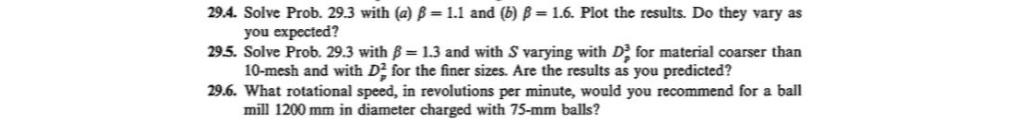29.4. ﻿Solve Prob. 29.3 ﻿with (a)β=1.1 ﻿and (b)β=1.6. | Chegg.com
