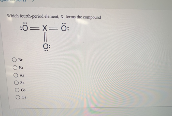 Solved Which third-period element, X, forms the compound | Chegg.com