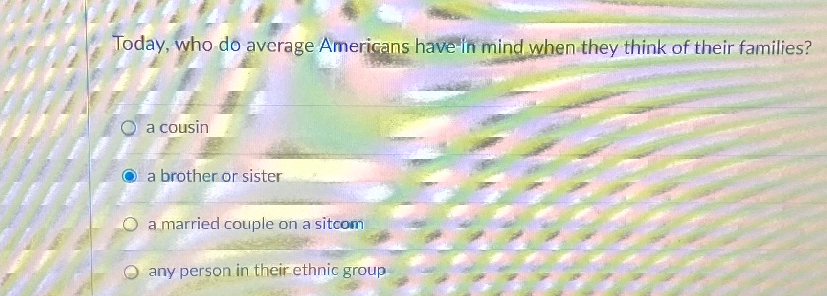 Solved Today, who do average Americans have in mind when | Chegg.com