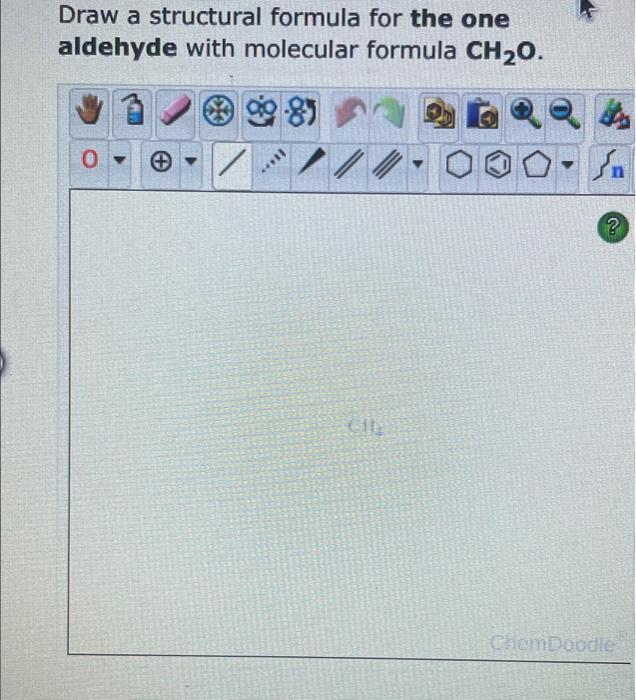 Solved Draw a structural formula for the one aldehyde with | Chegg.com