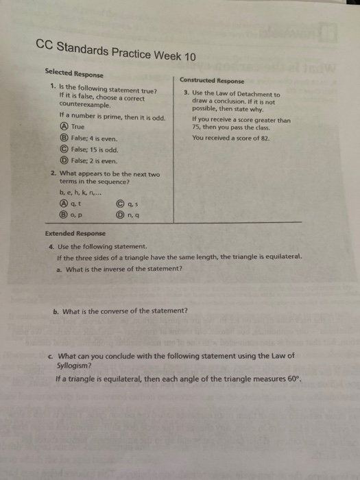Solved CC Standards Practice Week 10 Selected Response Chegg solved-cc-standards-practice-week-10-selected-response-chegg