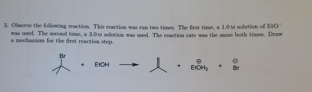 Solved 3. Observe the following reaction. This reaction was | Chegg.com